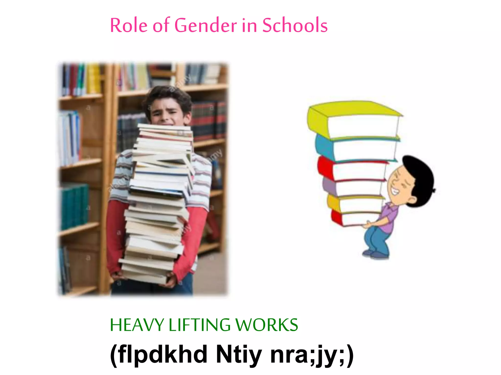Gender roles and responsibilities assigned in classroom | PPTX