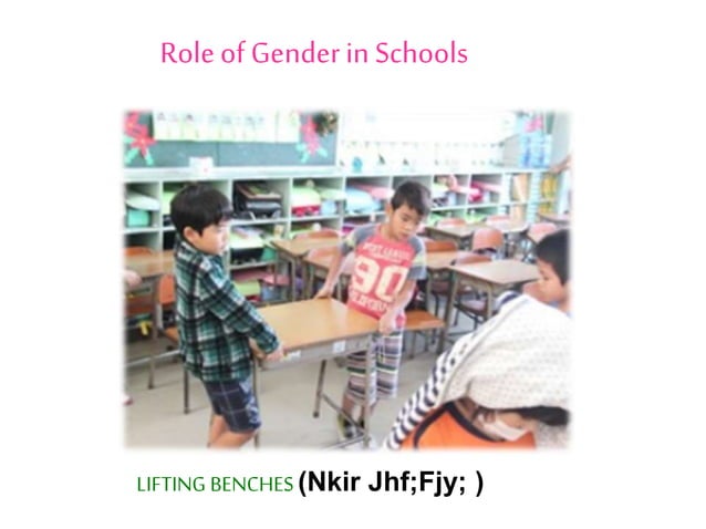 Gender roles and responsibilities assigned in classroom | PPTX