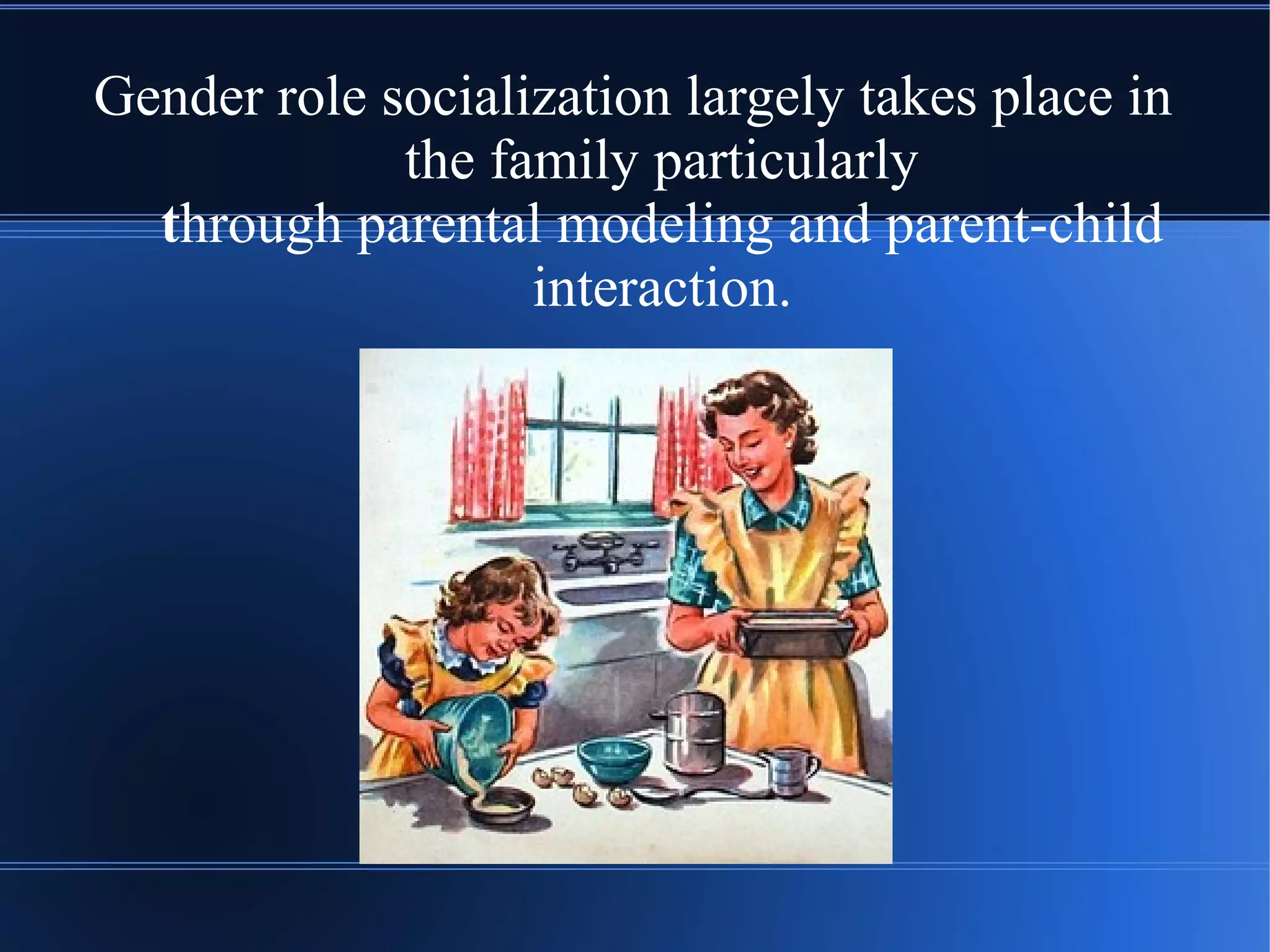 Gender roles in families | ODP