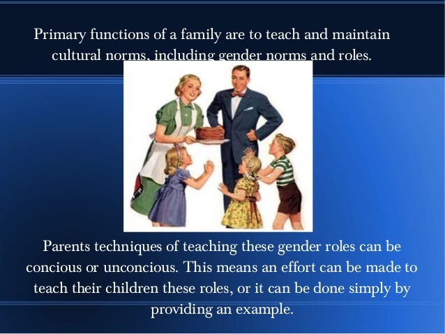 Gender roles in families