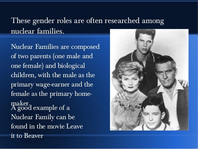 Gender roles in families
