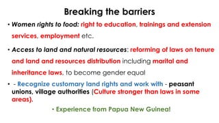 Gender Roles in Food Security | PDF