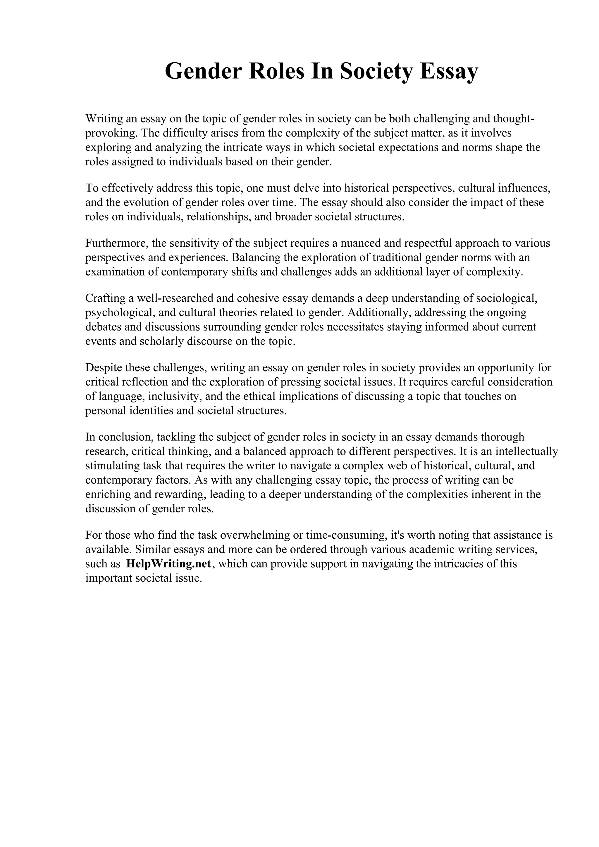 Gender Roles In Society Essay.pdf