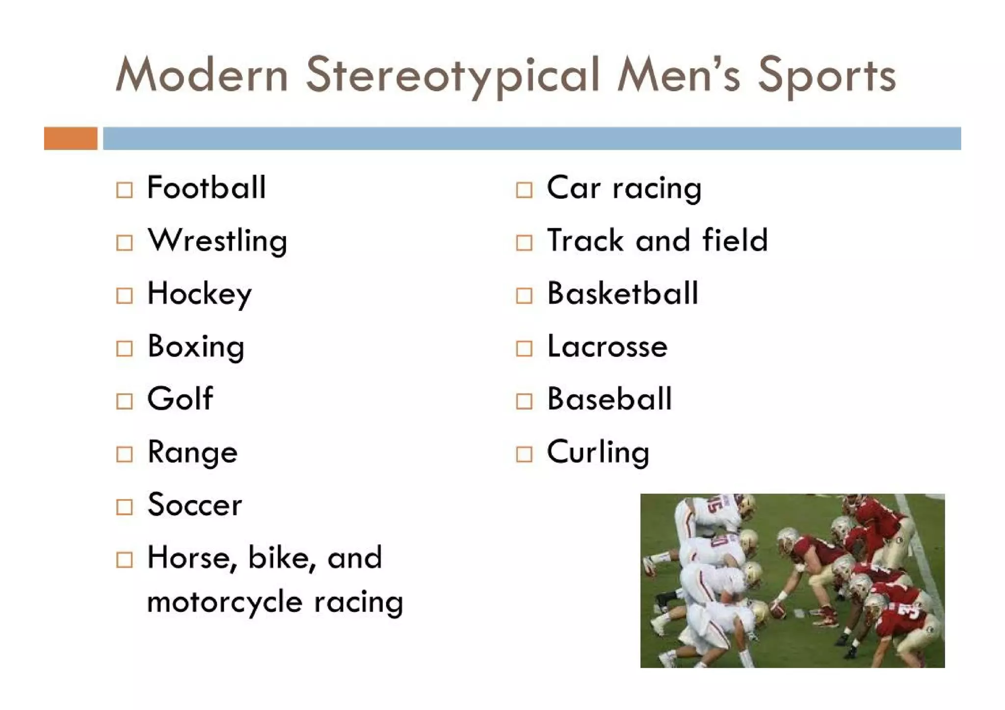 Gender Roles In Sports | PDF