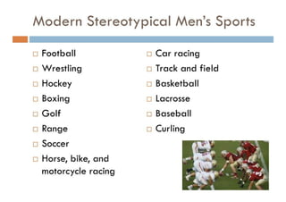 Gender Roles In Sports | PDF