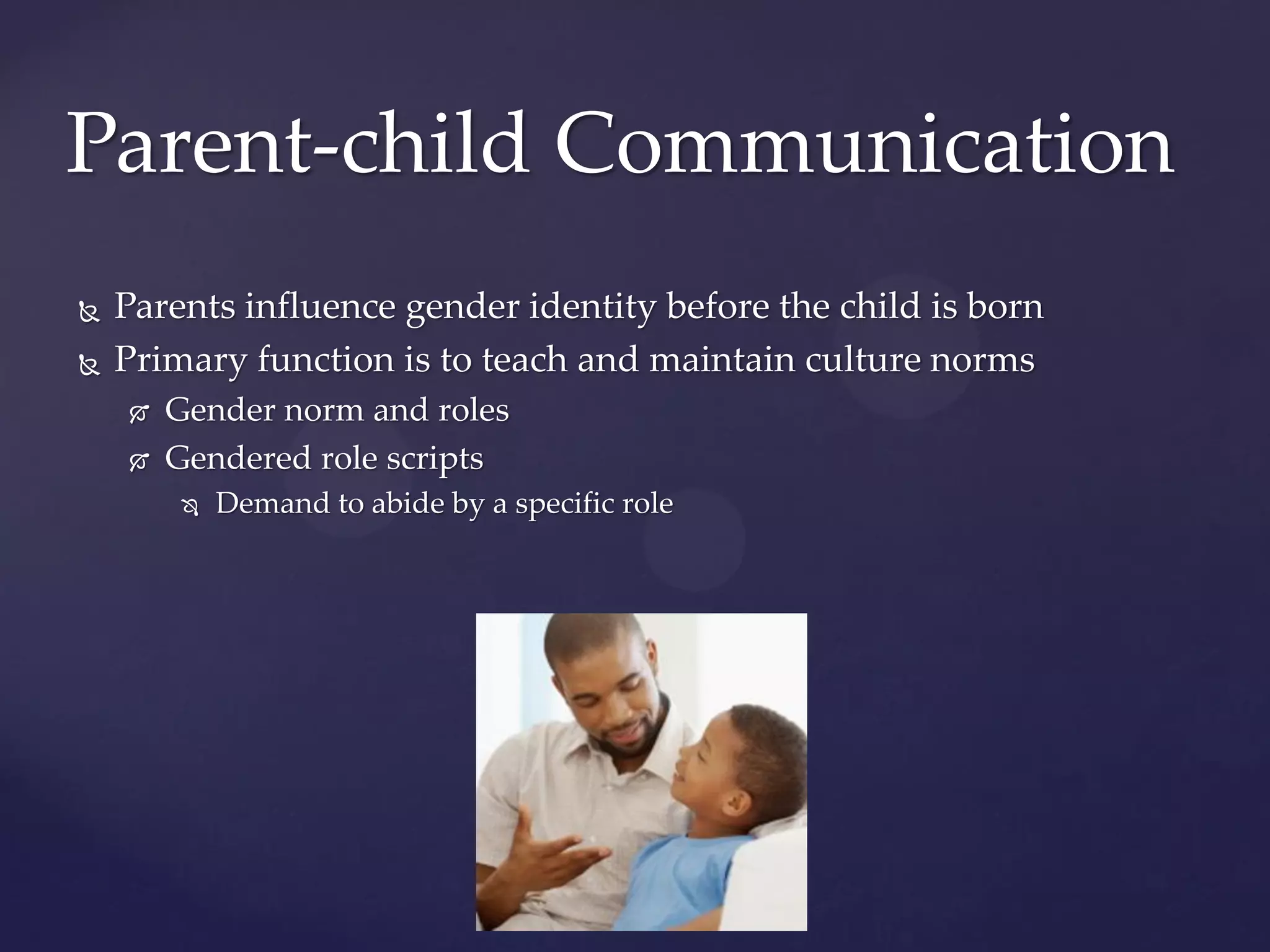 Gender roles in the family | PDF