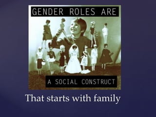 Gender roles in the family | PDF