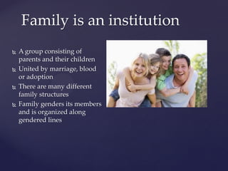 Gender roles in the family | PDF