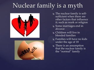 Gender roles in the family