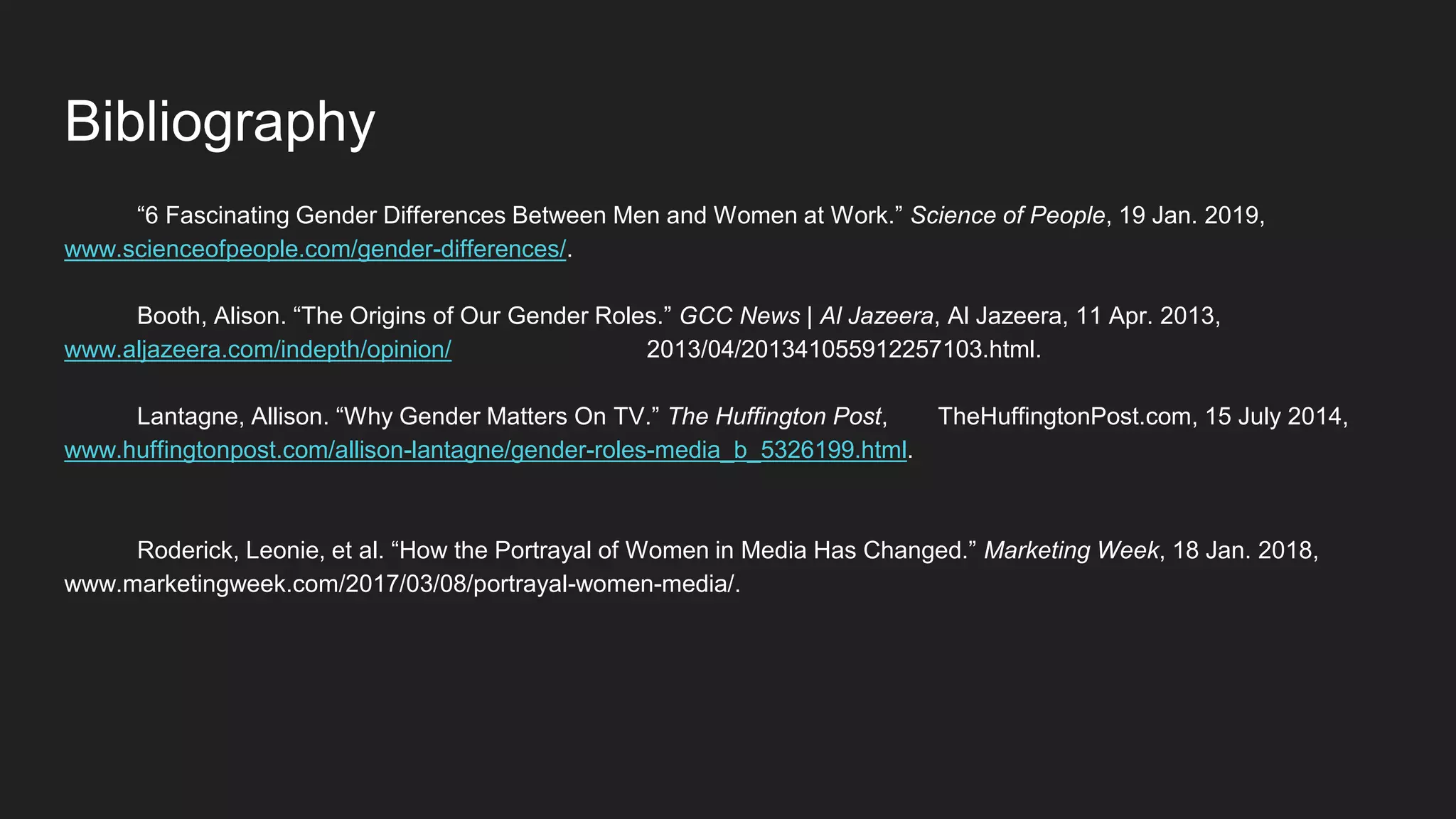 Gender roles (Media) | PPTX