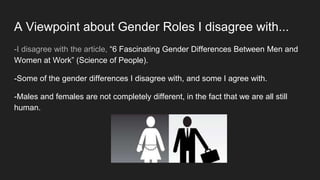 Gender roles (Media) | PPTX