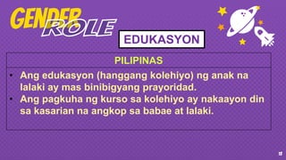 Gender Roles sa Iba't Ibang Bahagi ng Daigdig.pptx