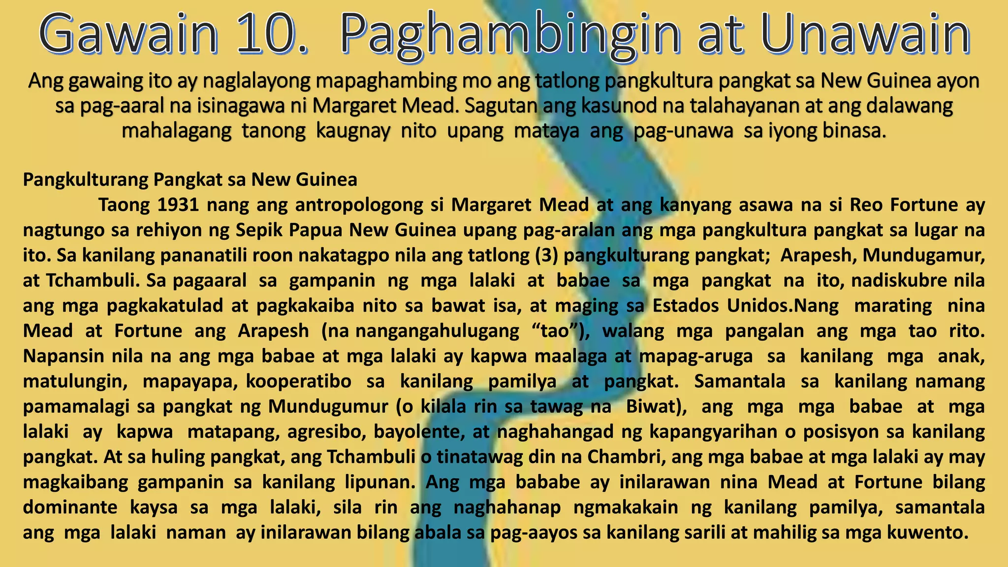 Gender roles sa iba’t ibang lipunan sa mundo | PPTX