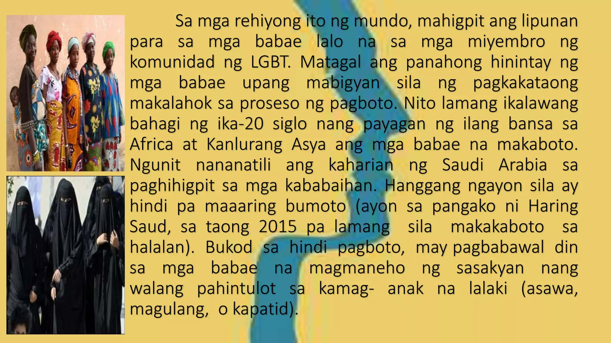 Gender roles sa iba’t ibang lipunan sa mundo | PPTX