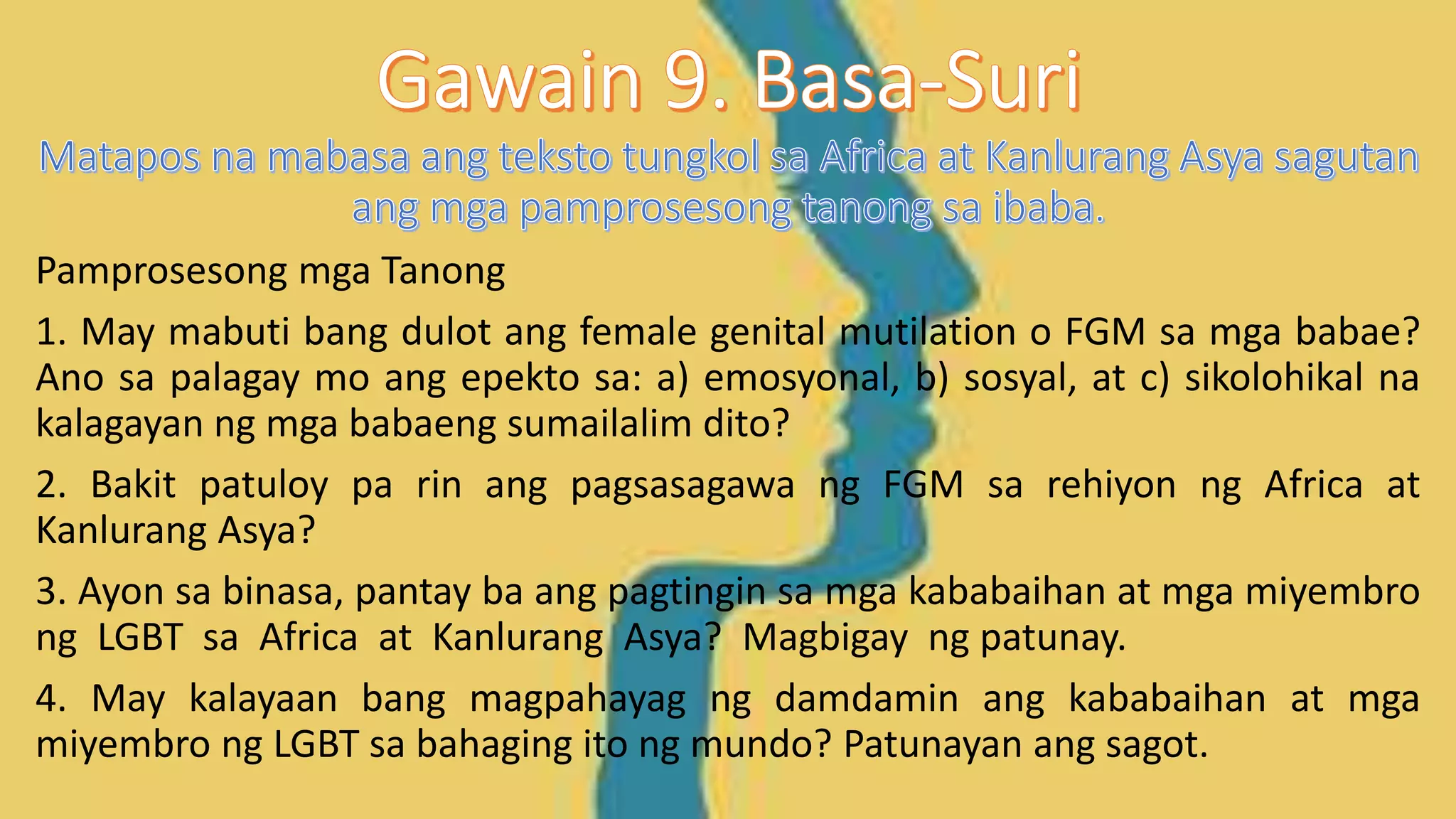 Gender roles sa iba’t ibang lipunan sa mundo | PPTX