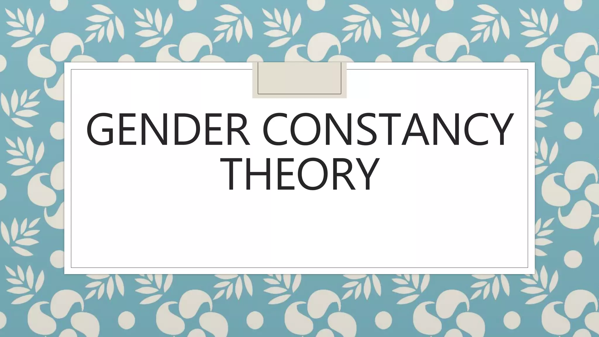 Gender schema | PPTX