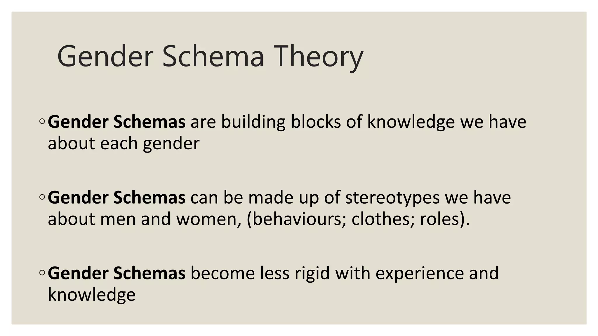 Gender schema | PPTX
