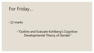 Gender schema | PPTX