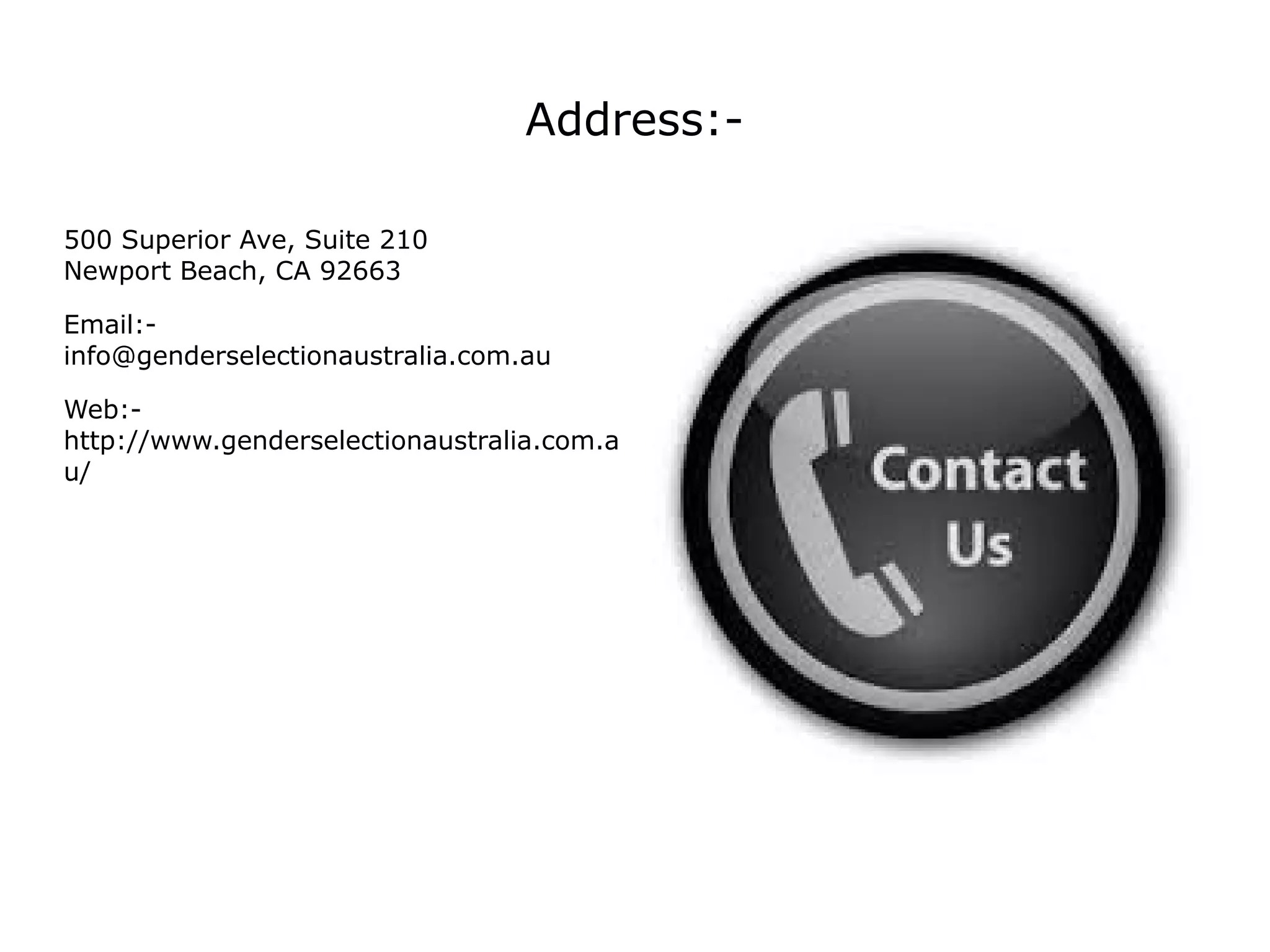 Gender selection cost | ODP