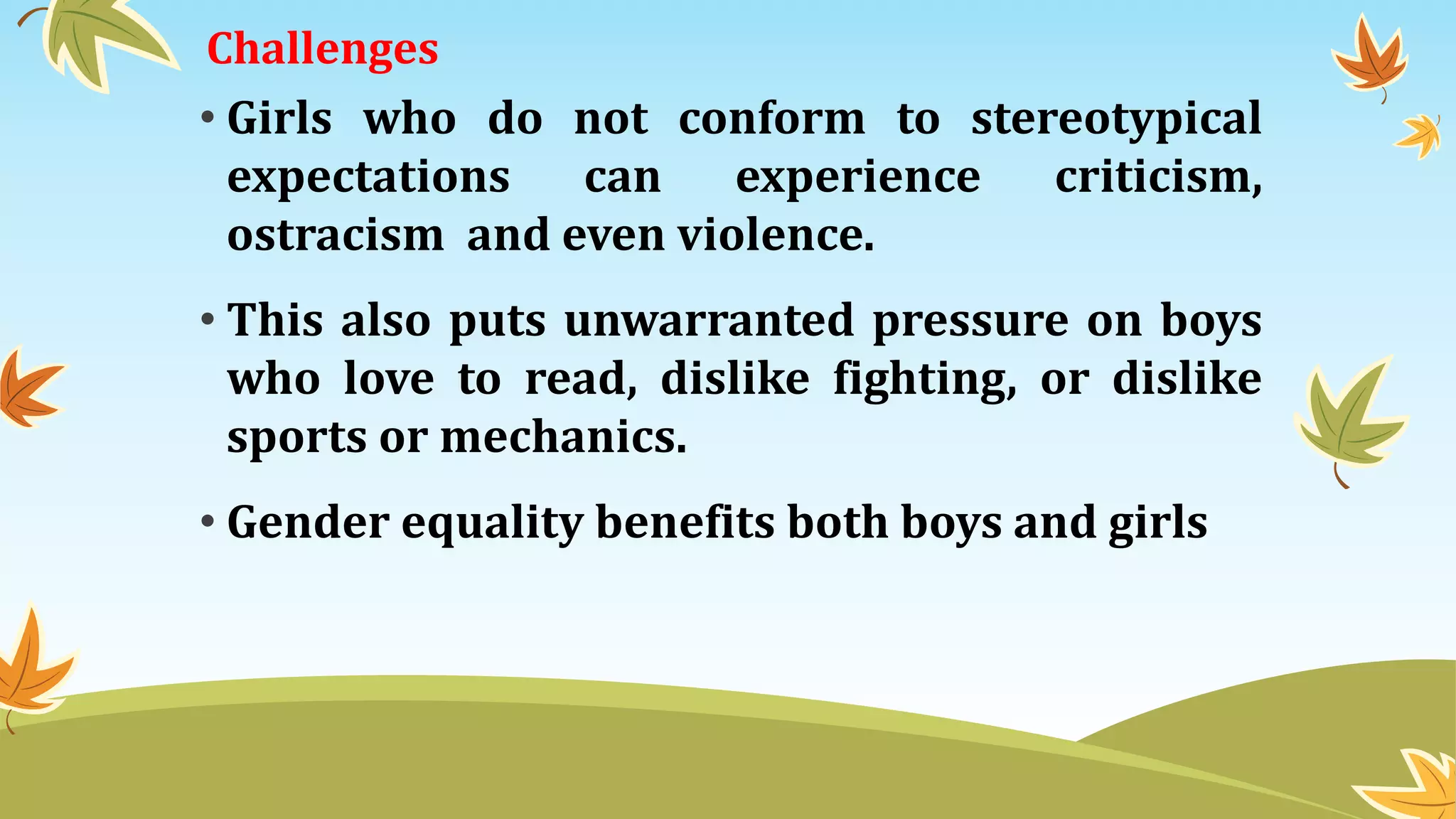 Gender sensitisation | PPTX