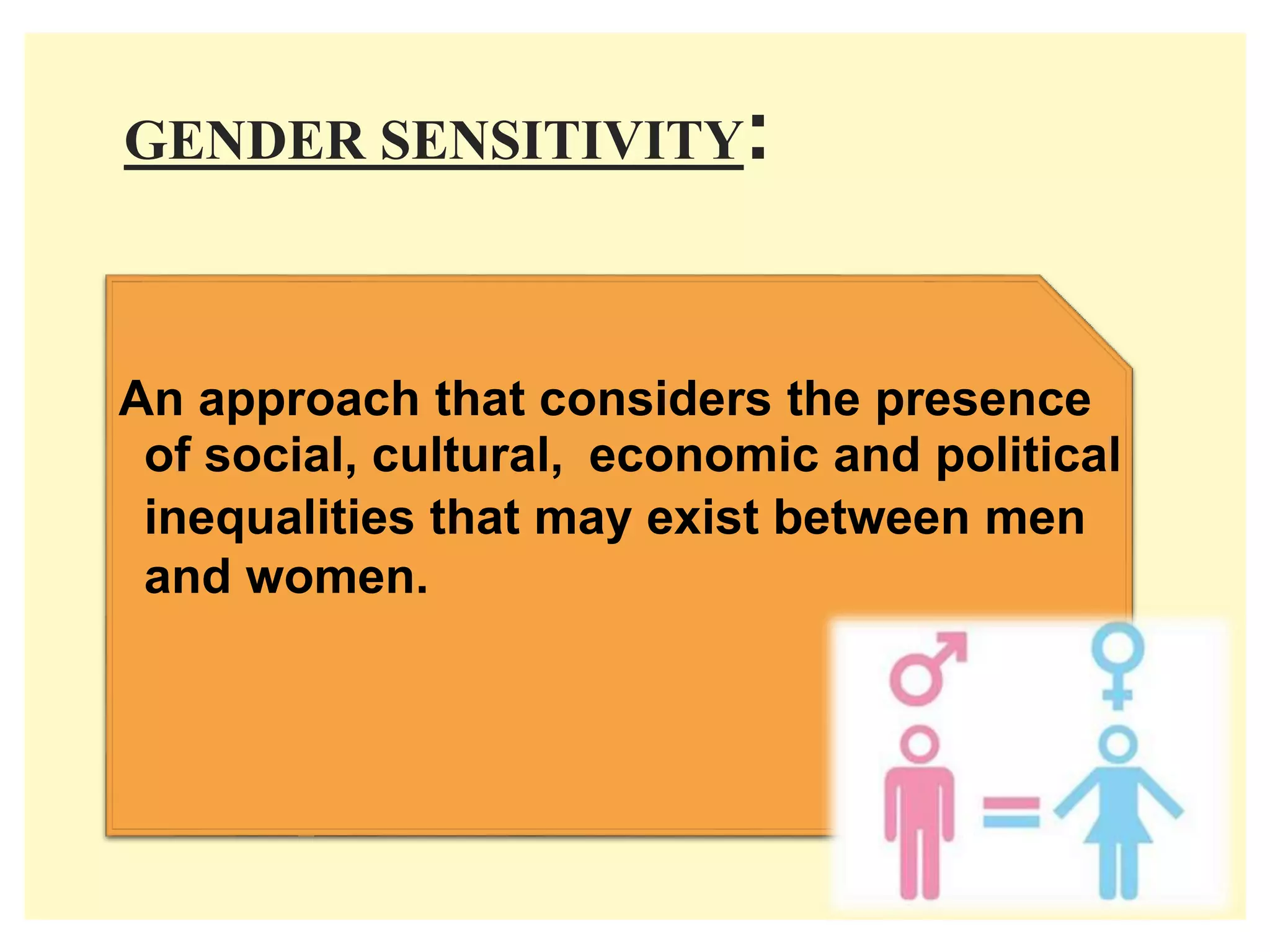Gender sensitive issue and woman empowerment | PPTX