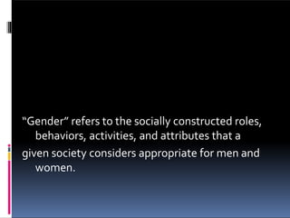 Exploration about Gender sensitivity ppt | PPTX