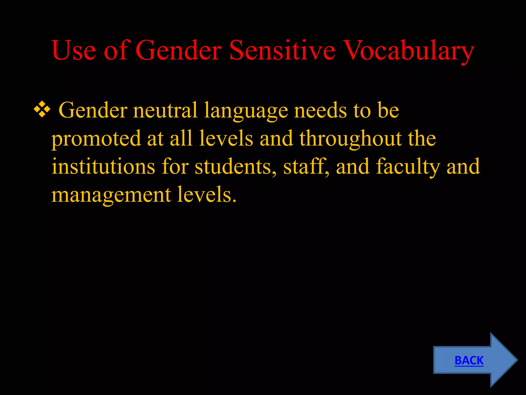 Gender sensitivity | PPTX