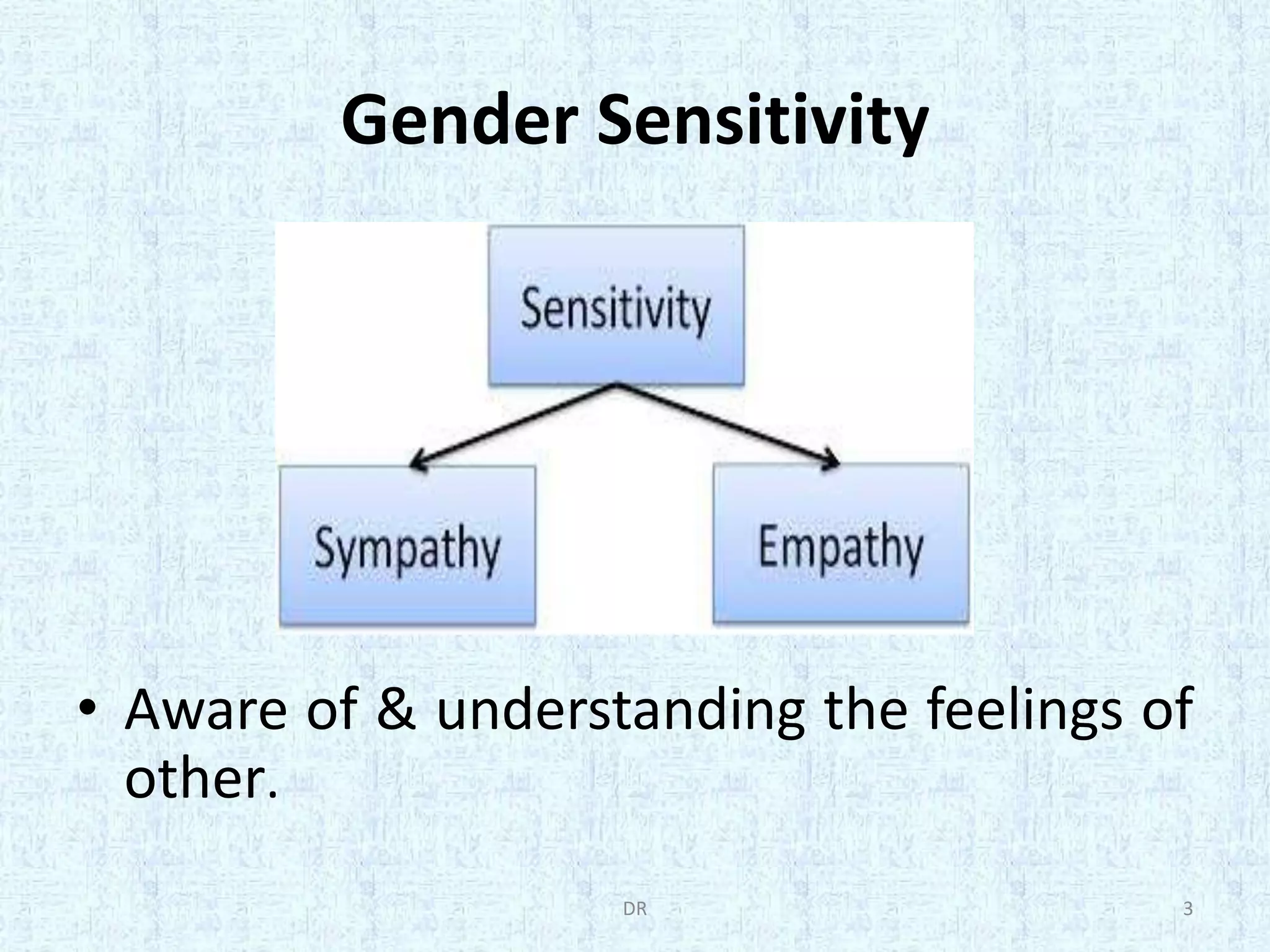 Gender sensitivity | PPT