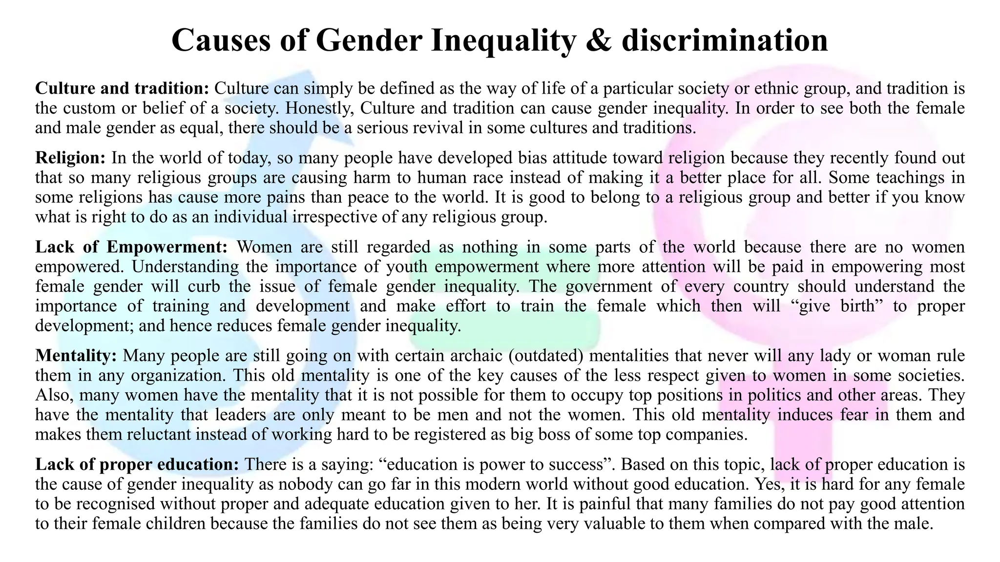 Pathways to Equality: The Role of Men and Women in Gender Equity | PPTX