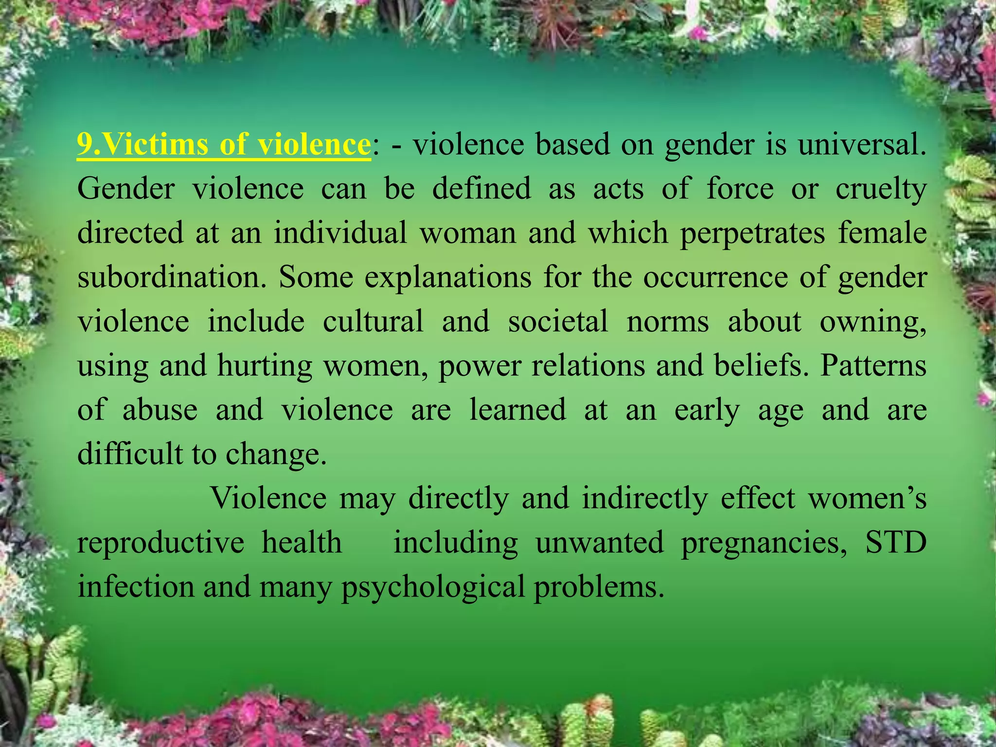 Gender sensitivity | PPTX