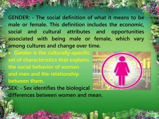 Gender sensitivity | PPTX