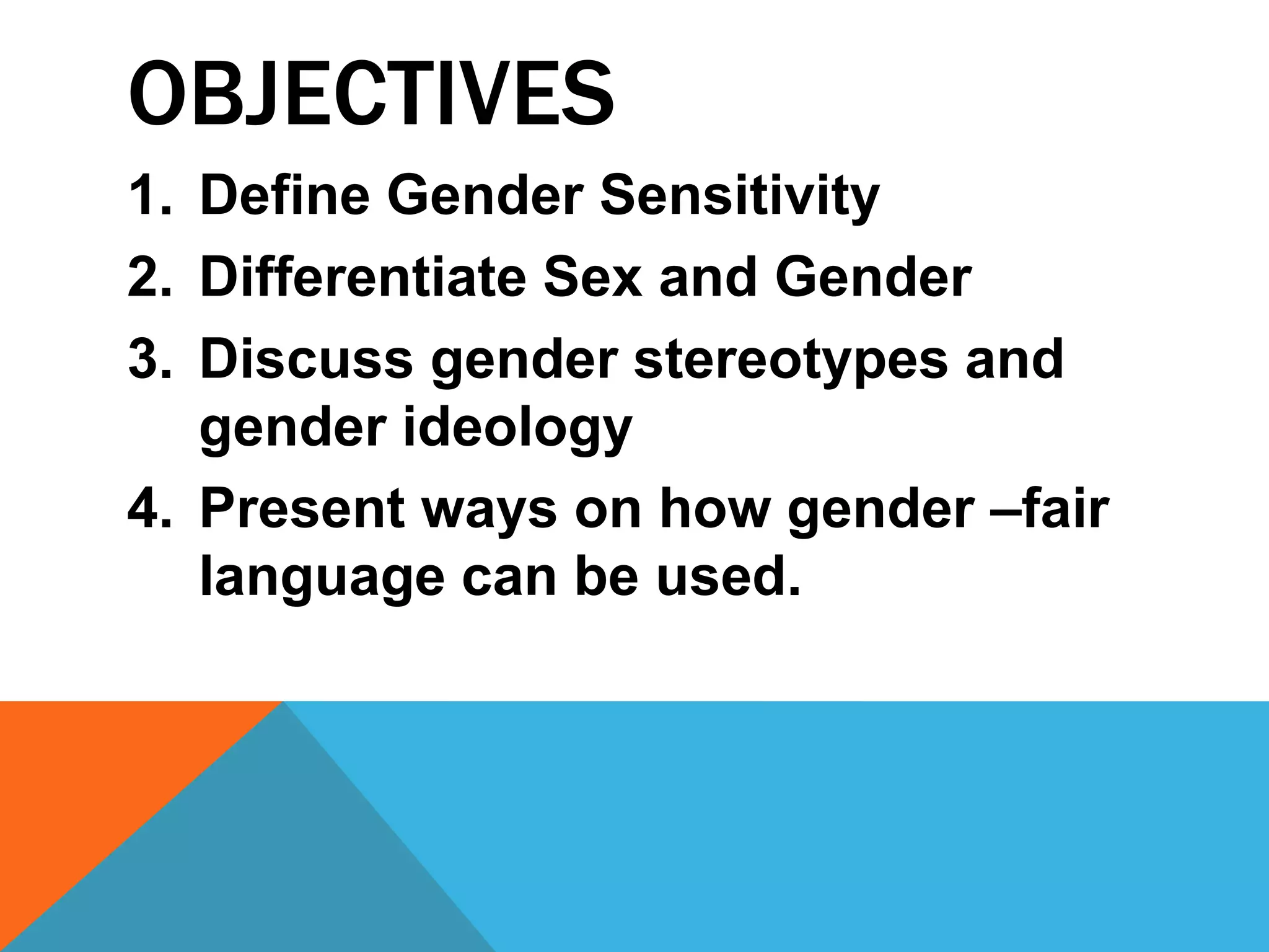 Gender sensitivity in leadership | PPTX | Debated Sensitive Social ...