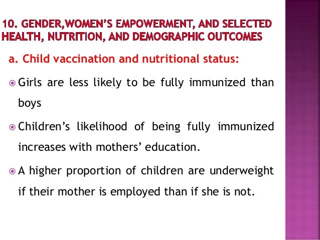 Gender sensitivity issues and women empowerment