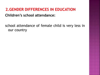 Gender sensitivity issues and women empowerment | PPTX
