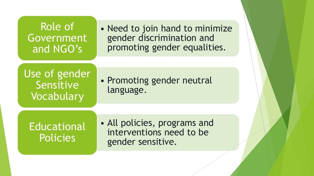 Gender Sensitivity