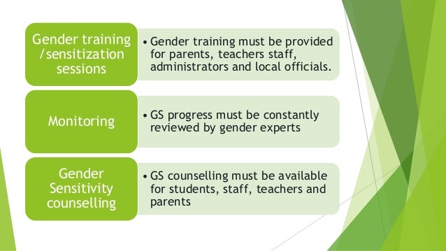 Gender sensitivity