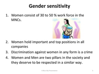 Gender sensitivity training program | PPTX | Crime & Harmful Acts to ...