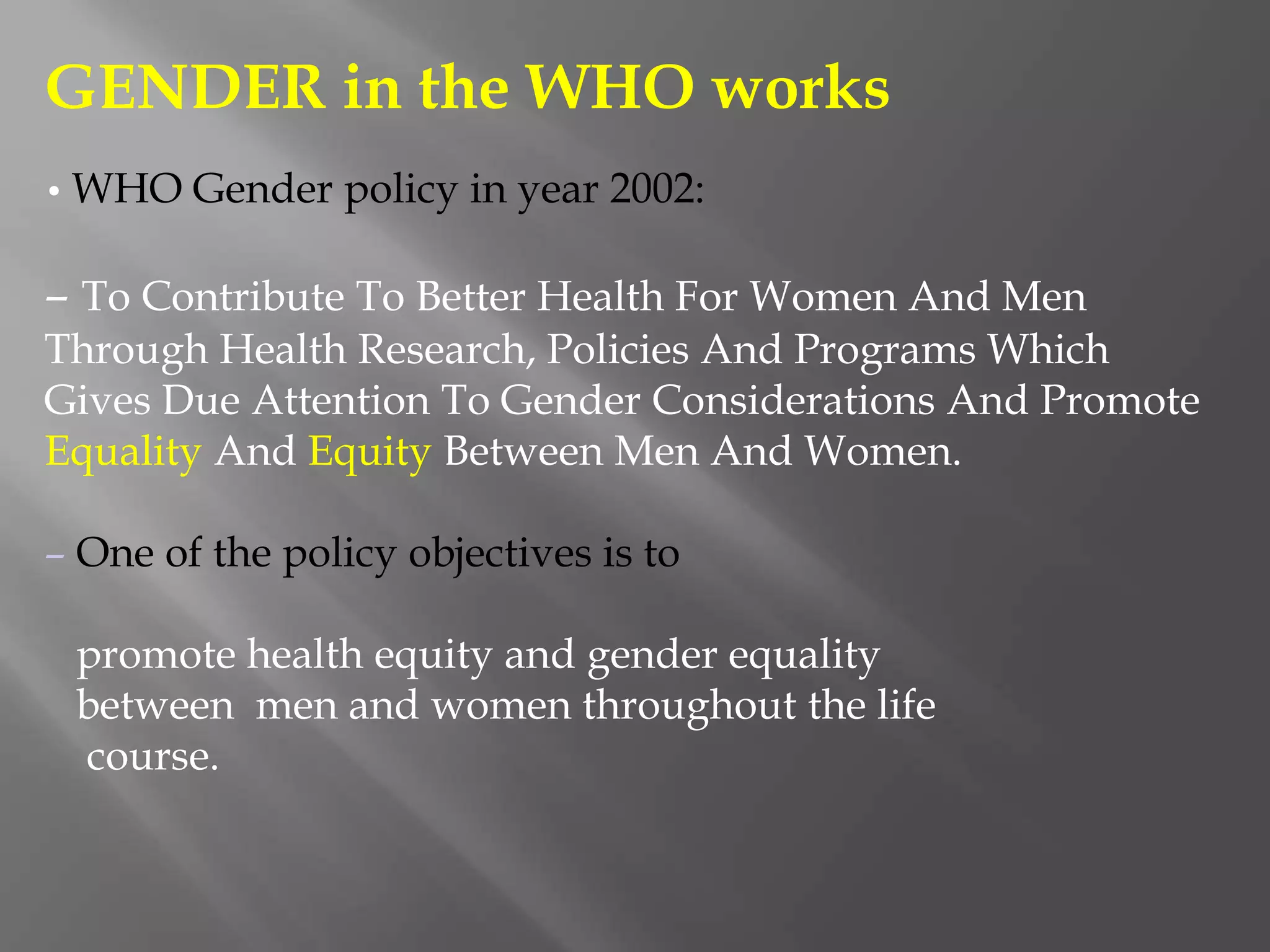 Gender sensitization | PPTX