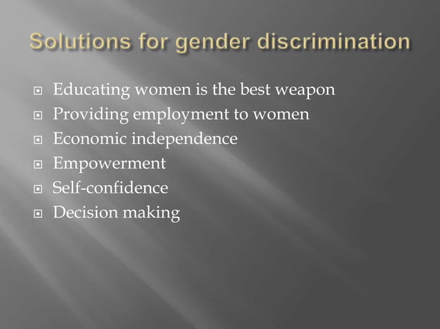 Gender sensitization | PPTX