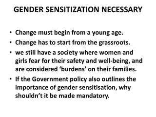 Gender sensitization | PPTX