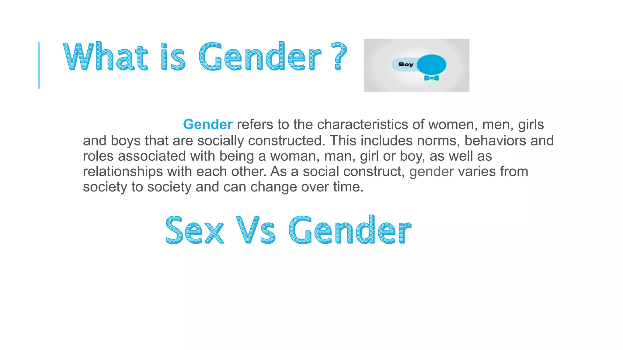 Gender sensitization | PPTX