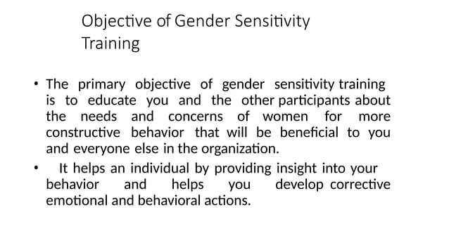 Gender sensitization presentations gender | PPT
