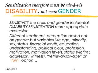 Gender sensitization ~ law enforcement ~ a perspective 29 1 | PPT