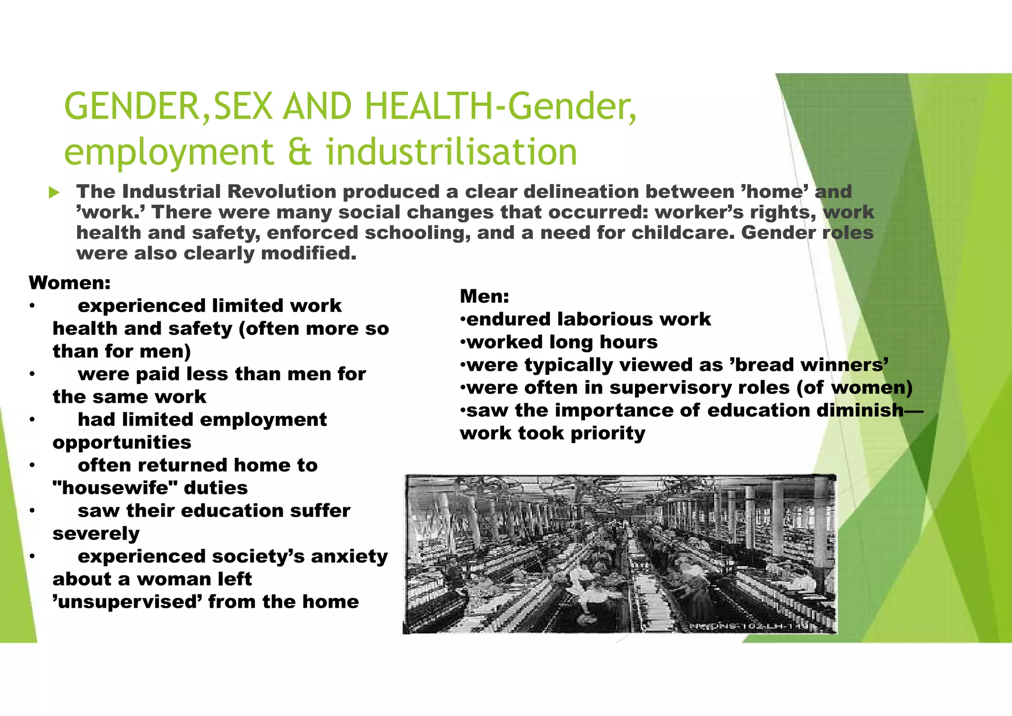 Gender,sex and health summah | PPT
