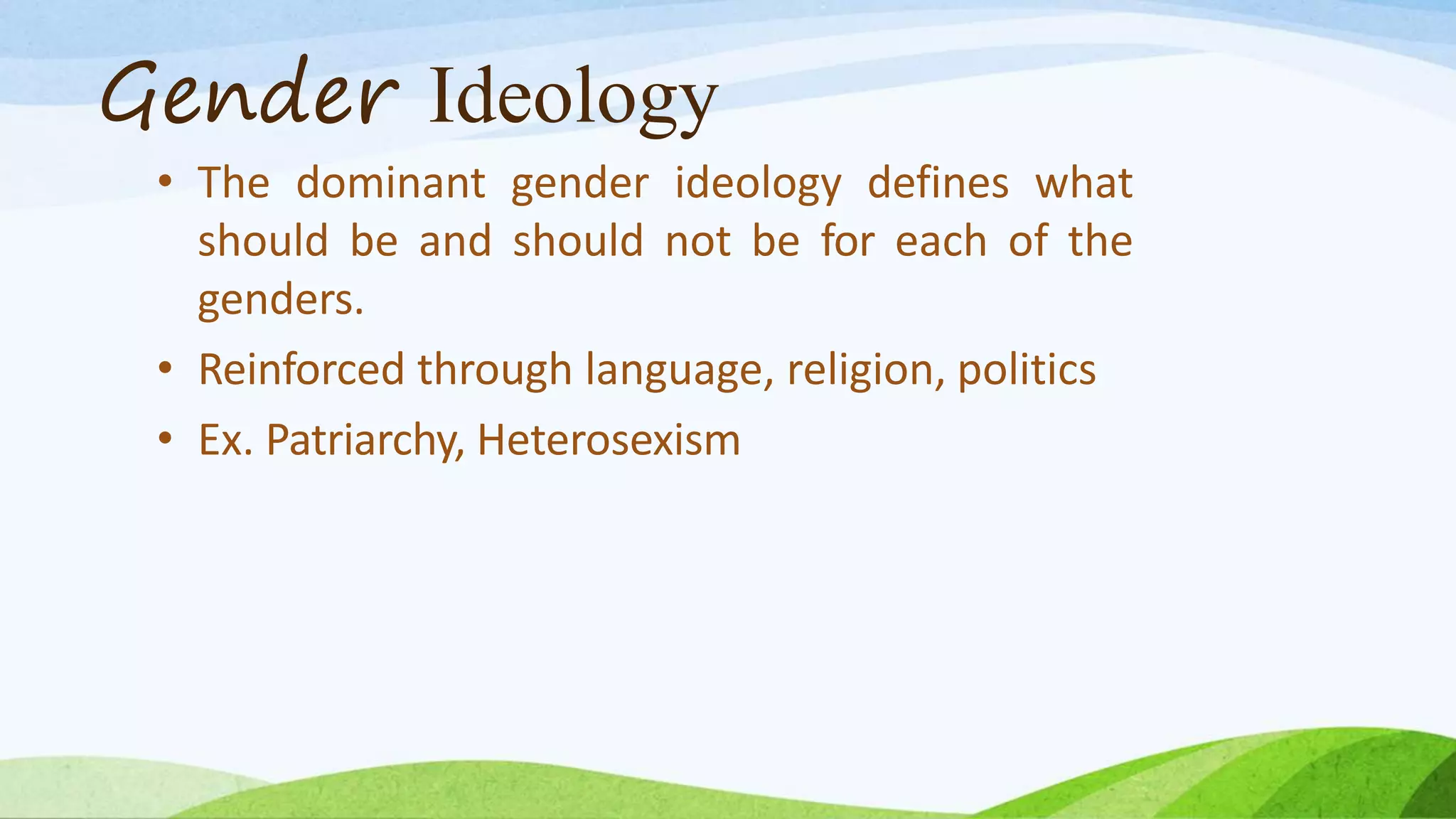 Gender And Sexuality Gender Pptx