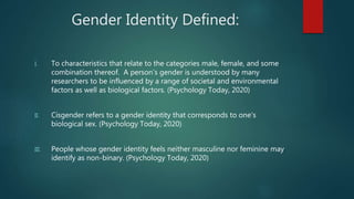 Gender Identity & Sexual Orientation | PPTX