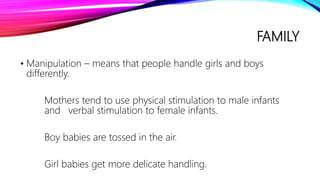 Gender socialization and dynamics | PPTX