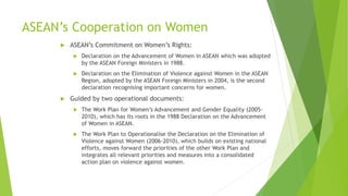 Gender, Society and ASEAN | PPTX | Business and Finance