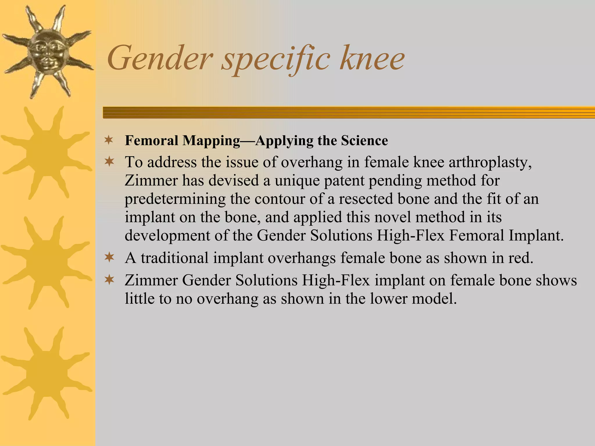 Gender Specific High Flex Knee replacement | PPT