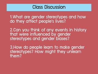 Understanding Gender Stereotype Lesson Plan | PDF